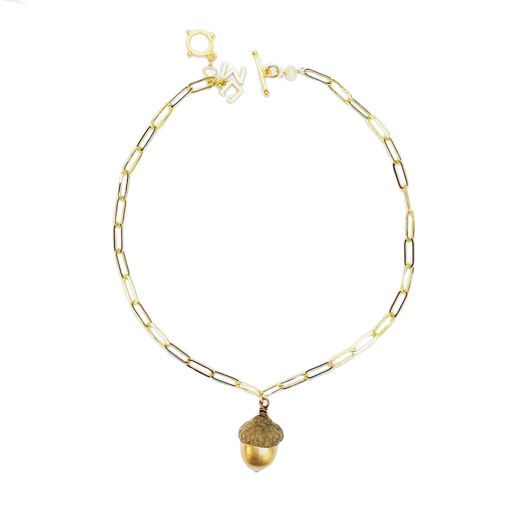 Elle's Acorn chain – Meg Carter Designs