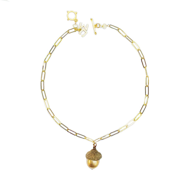 Elle's Acorn chain – Meg Carter Designs